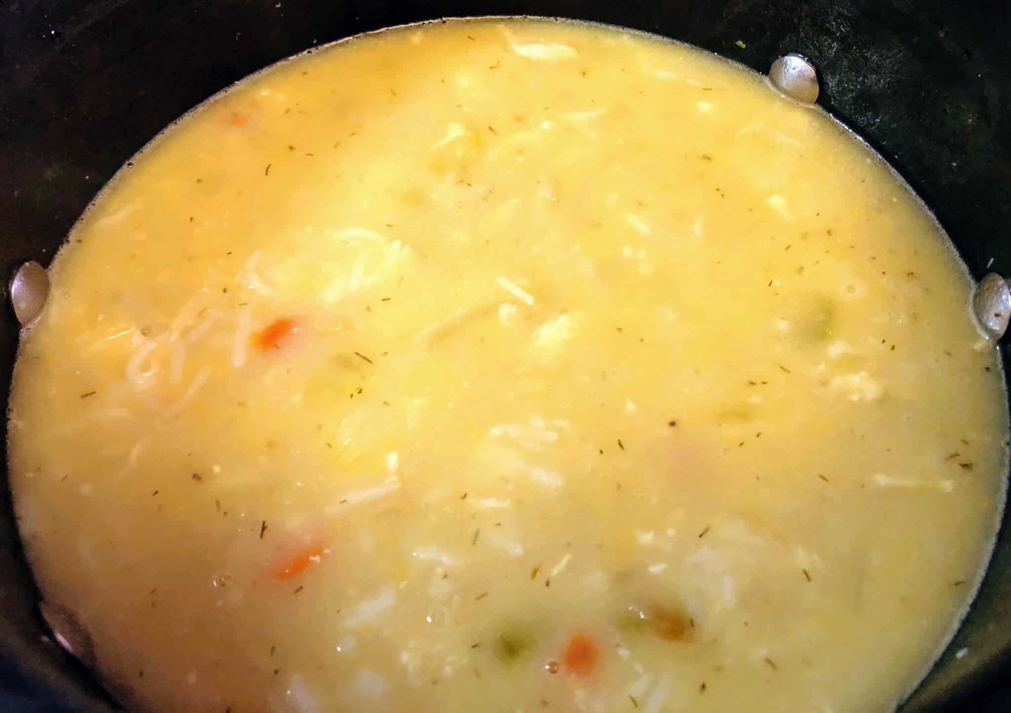 Greek Lemon Chicken Soup - Eggless Avgolemono - Abundance of Flavor