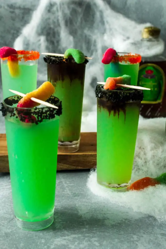 Whiskey Sour Apple Halloween Shooters - Abundance of Flavor