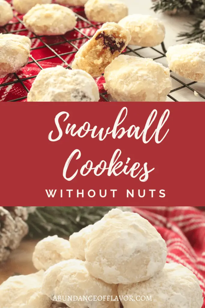 Snowball Cookies Without Nuts - Abundance of Flavor